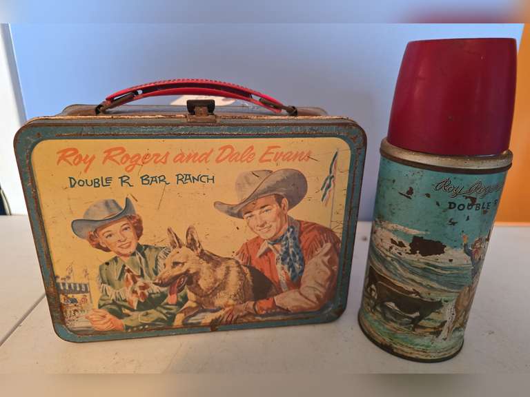 Roy Rogers and Dale Evans Double R Bar Ranch metal lunch box and ...