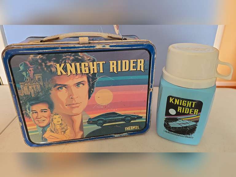 1982 Knight Rider metal lunch box and matching thermos - Northern ...