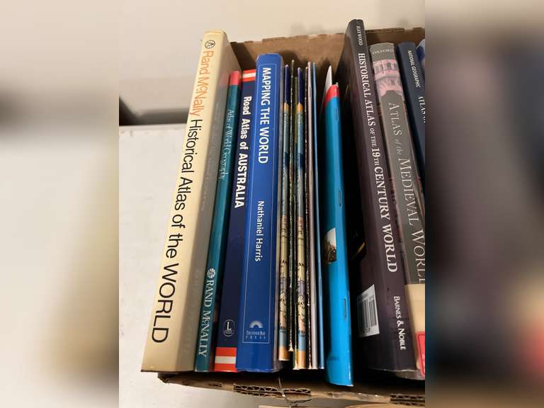 Multiple Atlas books and Manual of The Trees of North America ...