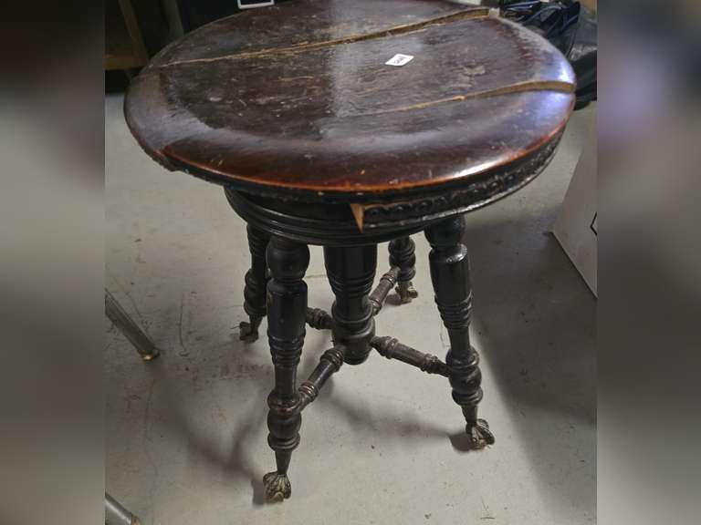 Antique claw foot piano stool, needs some repair - Northern Kentucky ...