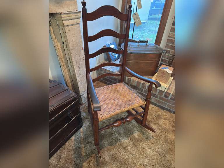 Antique ladder back rocker - Northern Kentucky Auction, LLC