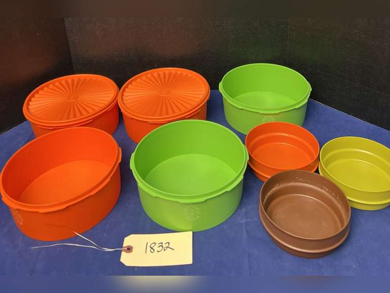 Vintage Tupperware, 2 pieces with lids. - Northern Kentucky Auction, LLC
