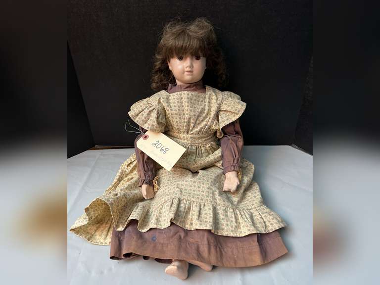Vintage doll with hard face and cloth body. See hands. - Northern ...