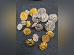 19 Railroad uniform buttons - Union Pacific, Long Island, Frisco, NYC ...