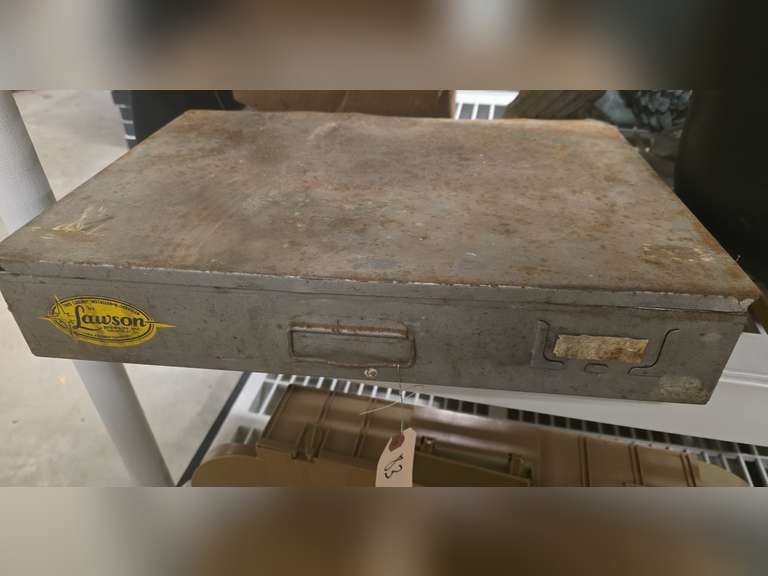 Lawson metal parts case with contents - Northern Kentucky Auction, LLC