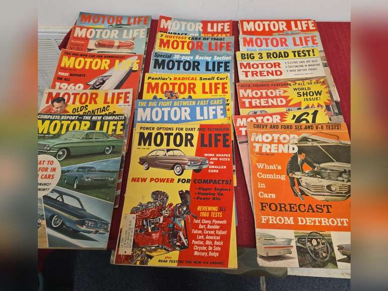 Vintage motoring magazines, 1950s and 60s - Northern Kentucky Auction, LLC