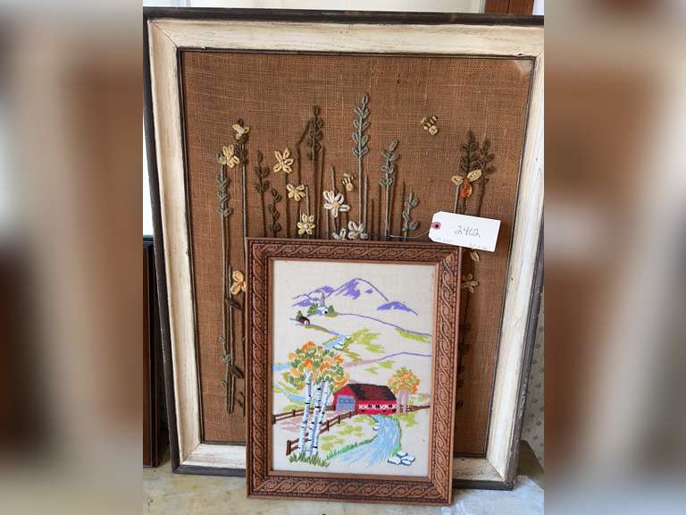 2 Handwork pieces of wall art. - Northern Kentucky Auction, LLC