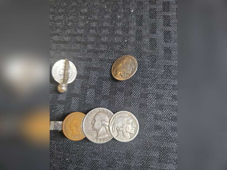 1903 - 1942 United States Coins Made Into: Tie Clasp, Spinning Top ...