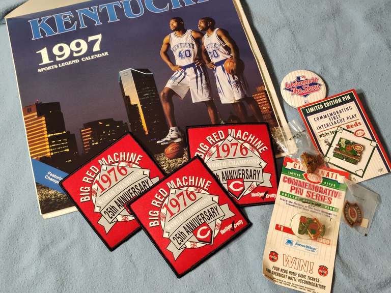 Big Red Machines 25th Anniversary patches lapel pins and a 1997 UK ...