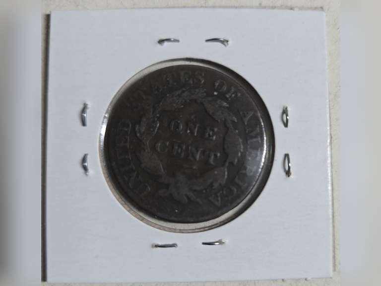 1825 U.S. Large Cent - C. C. Dyer Counter Stamp - Charles C. Dyer - New ...