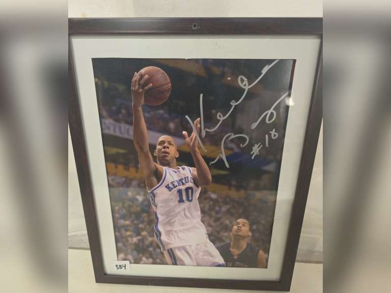 10x12 Framed autographed UK basketball player Keith Bogans, not ...