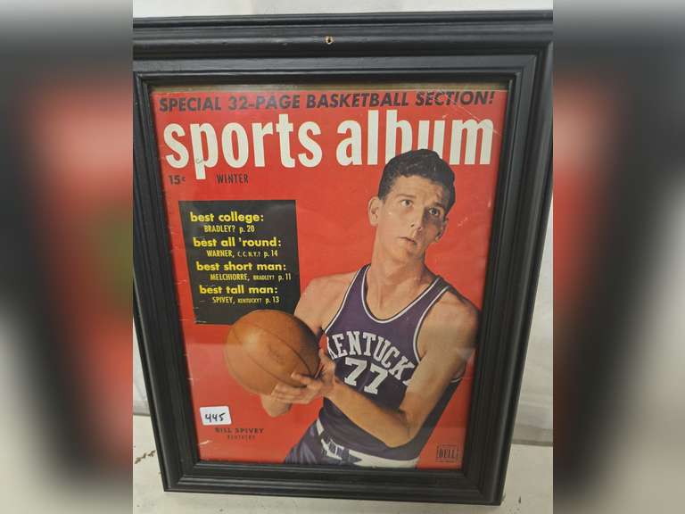 11x14 Framed Sports Album, featuring UK basketball player Bill Spivey ...