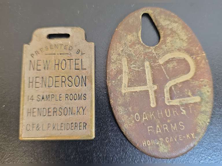 Oakhurst Farms - Heavy Identification Tag/FOB - Horse Cave, KY & Hotel ...