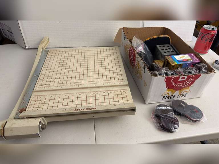 Paper cutter, typewriter, ribbons, and other office supplies - Northern ...