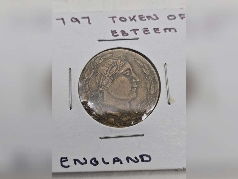 3-1700s British Tokens/Penny - Grocer & Tea Dealer, George III Penny ...