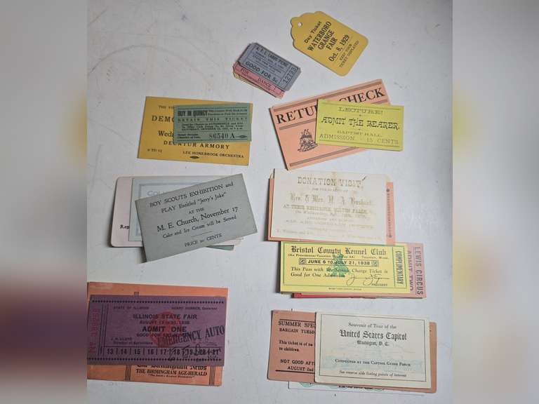 Group of Entrance & Souvenir Tickets From Many Types of Events - US and ...