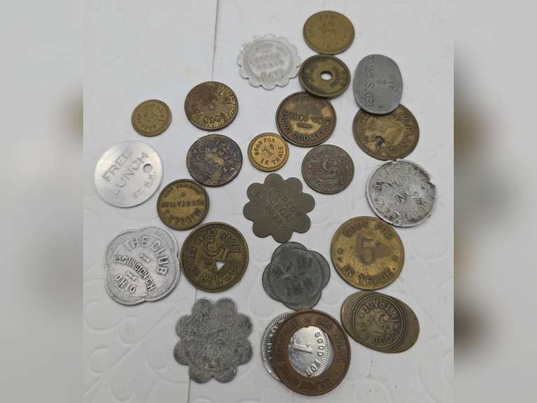 23 Ohio Trade Tokens Smaller Cities & Towns, Dayton & Unlisted ...