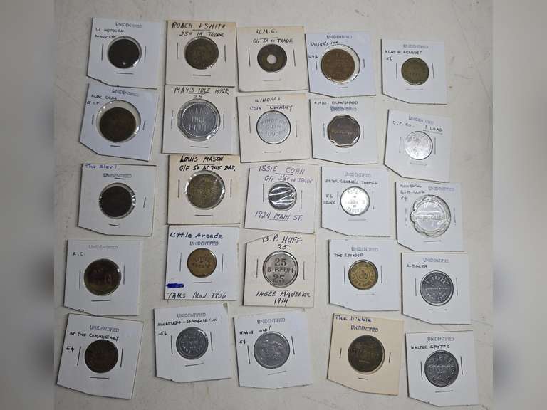 25 Maverick United States Trade Tokens in Holders - Some early Examples ...