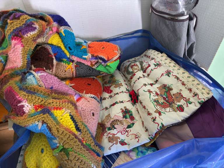 Hand made bed cover, pillow and Afghans, blanket keeper - Northern ...