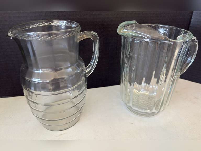 Clear glass pitchers. - Northern Kentucky Auction, LLC