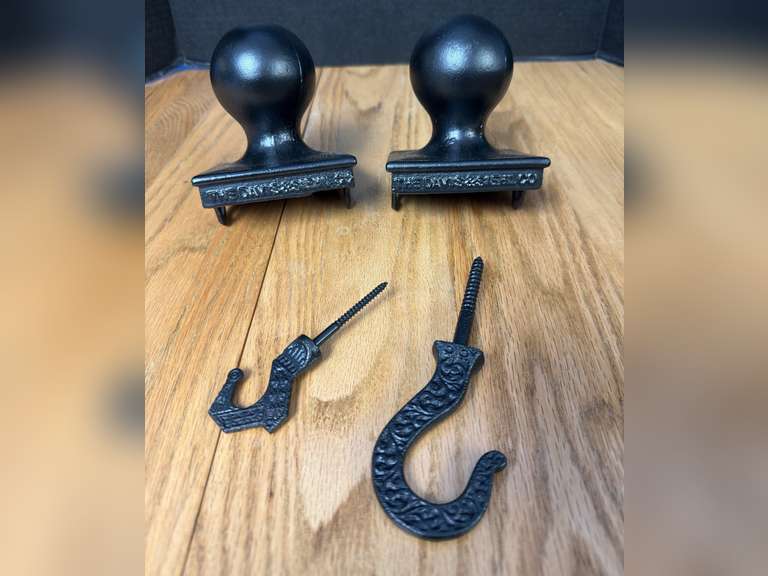 Metal Post caps and hooks - Northern Kentucky Auction, LLC