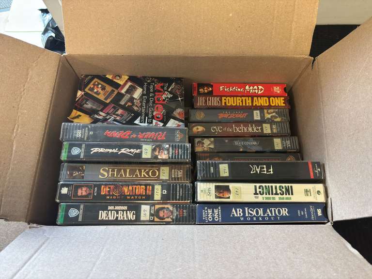 Tote and 2 boxes of VHS tapes, some unopened - Northern Kentucky ...