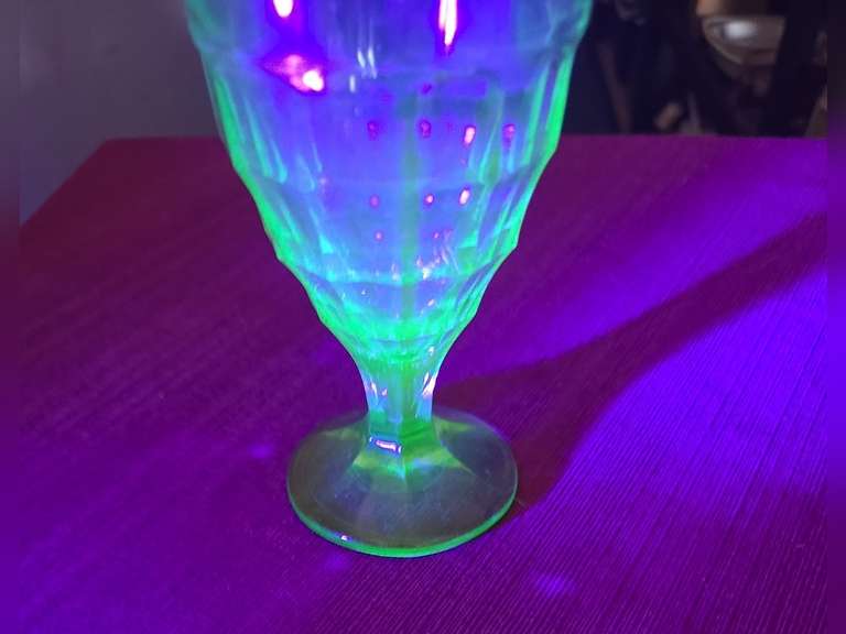 6 Depression uranium glasses, optic block pattern - Northern Kentucky ...