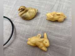 Celluloid monkey, rabbit and swan - Northern Kentucky Auction, LLC