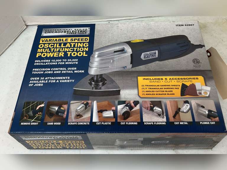 Appears new in box oscillating multifunction power tool. Worked when ...