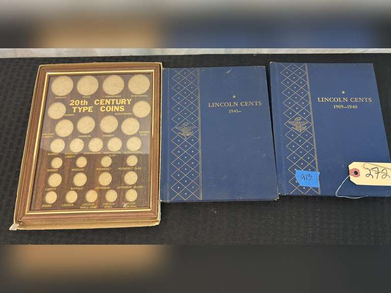 Coin Collecting Books/Frame - Northern Kentucky Auction, LLC