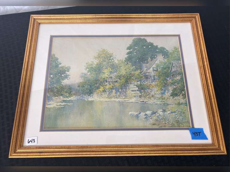 Framed and Matted artist signed Print - 17x14in - Northern Kentucky ...