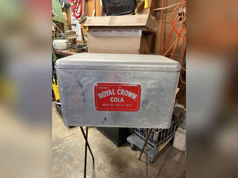 Royal Crown Cola cooler - 14”x 22” x 13”. - Northern Kentucky Auction, LLC