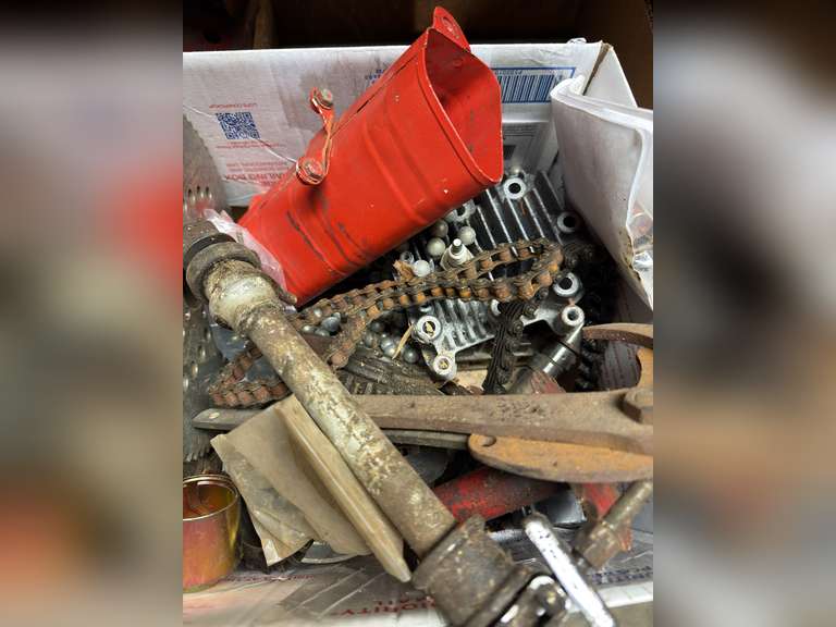 Box full of small engine parts - Northern Kentucky Auction, LLC