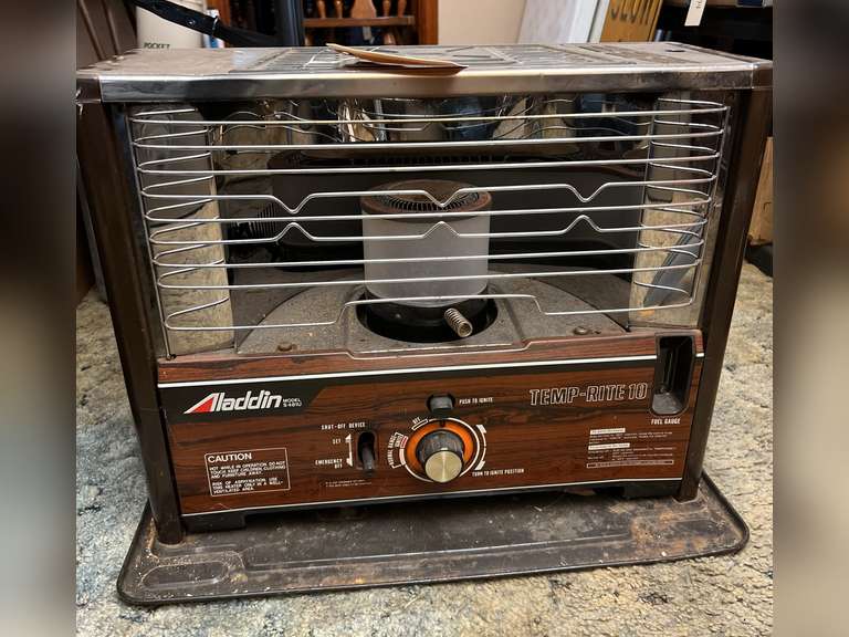 Aladdin battery operated heater, Temp – Rite 10, 18 inches tall by 25 ...