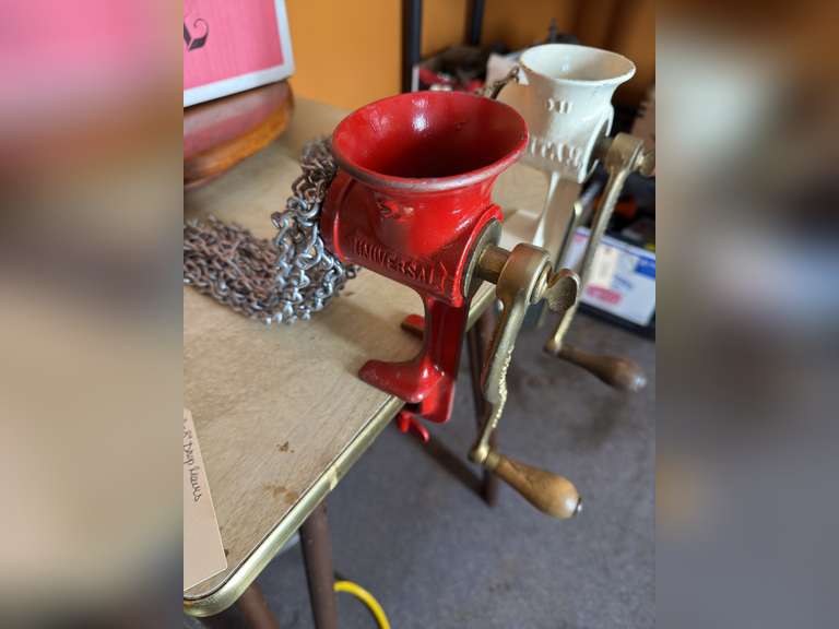 2 Meat grinder art pieces - Northern Kentucky Auction, LLC