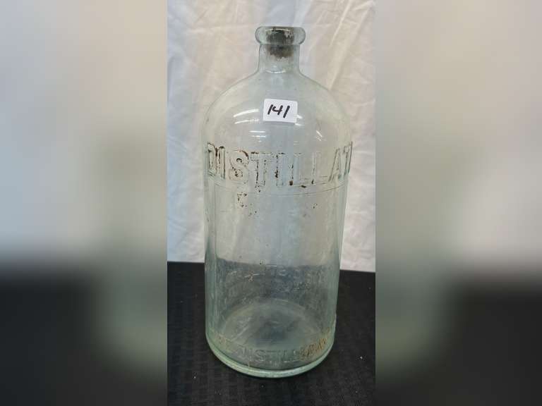 City Ice Vintage Large Glass Distilled Water Bottle - Northern Kentucky ...