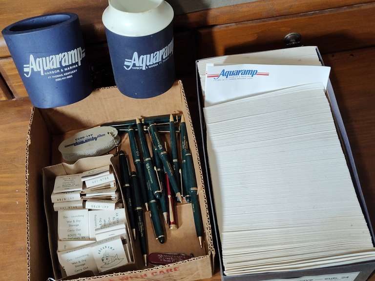 Collection of Aqua Ramp Marina, Fort Thomas, Kentucky, items - box of ...