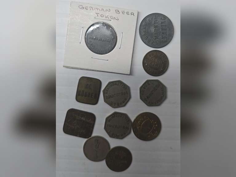 11 Italian & German European Beer Tokens - Restaurant Pub & Brewery ...