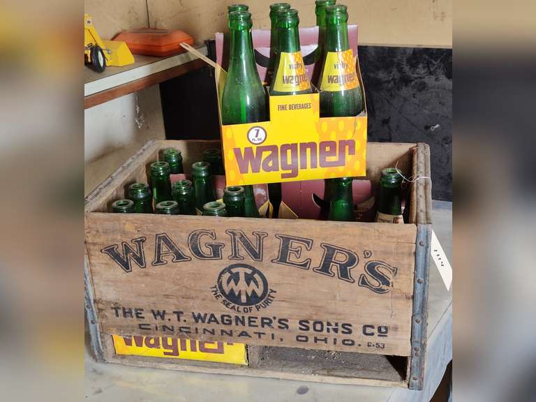 Wagner's wood crate - Cincinnati Ohio - with Wagner bottles, see ...