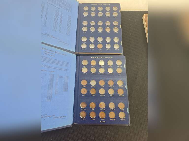 Coin Collecting Books/Frame - Northern Kentucky Auction, LLC
