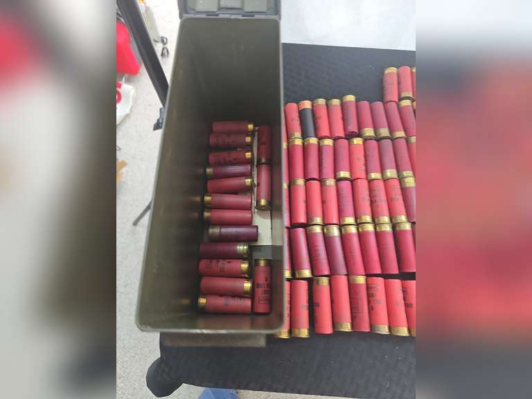 2 Ammo boxes, approximately 110 12 gauge shotgun shells - Northern ...