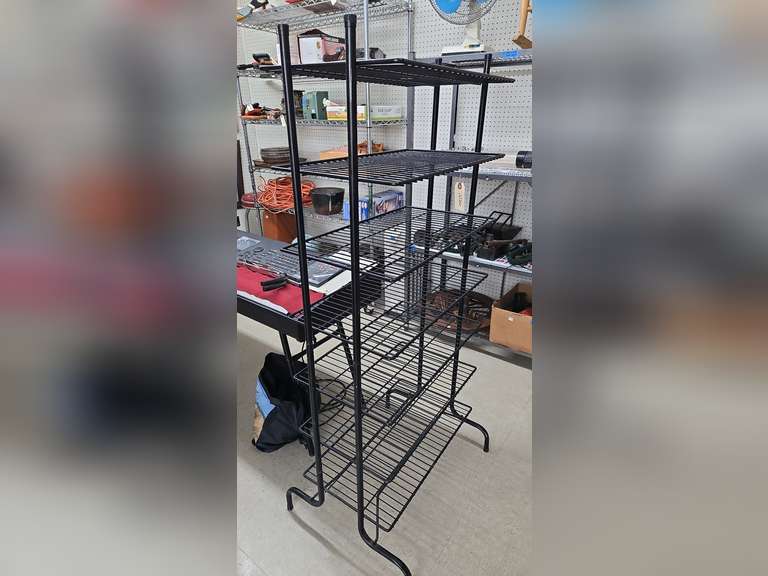 Metal rack, 7 shelves, approximately 14x27x58 - Northern Kentucky ...