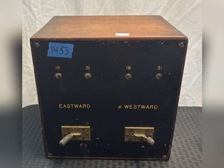 Wooden Railroad Control Box - Northern Kentucky Auction, LLC