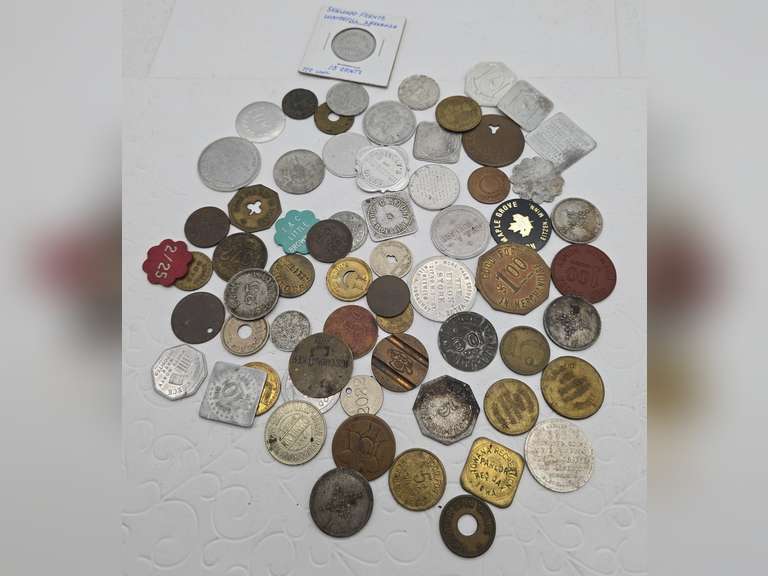 Nice - Group of 19th & 20th Century U.S. Trade Tokens - Various States ...