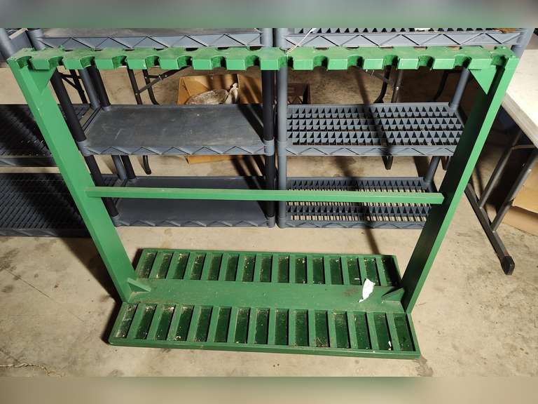 Rolling wood gun rack - Northern Kentucky Auction, LLC