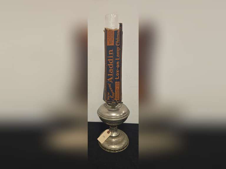 Antique Oil Lamp with Aladdin box on Lamp Chimney - Northern Kentucky ...