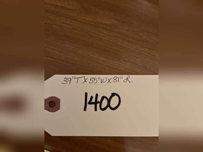 Early American style bed. Mattress and box spring optional See tag for dimensions. Matches lot ...