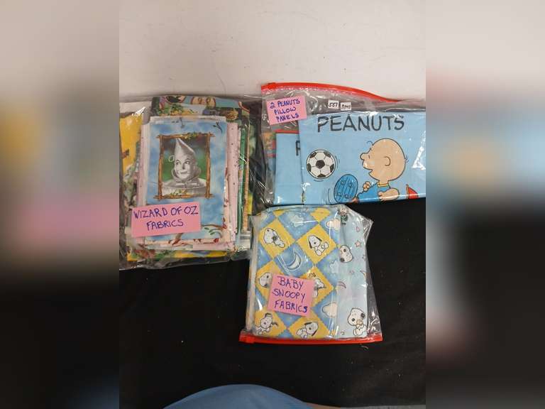 Charlie Brown Pillow Panels, Baby Snoopy and other Themed Fabric ...