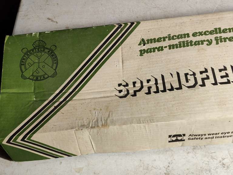 Springfield armory gun box only - Northern Kentucky Auction, LLC