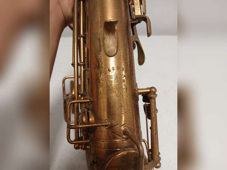 Tree-Tone Low Tone Saxaphone with Case, see pics for markings ...